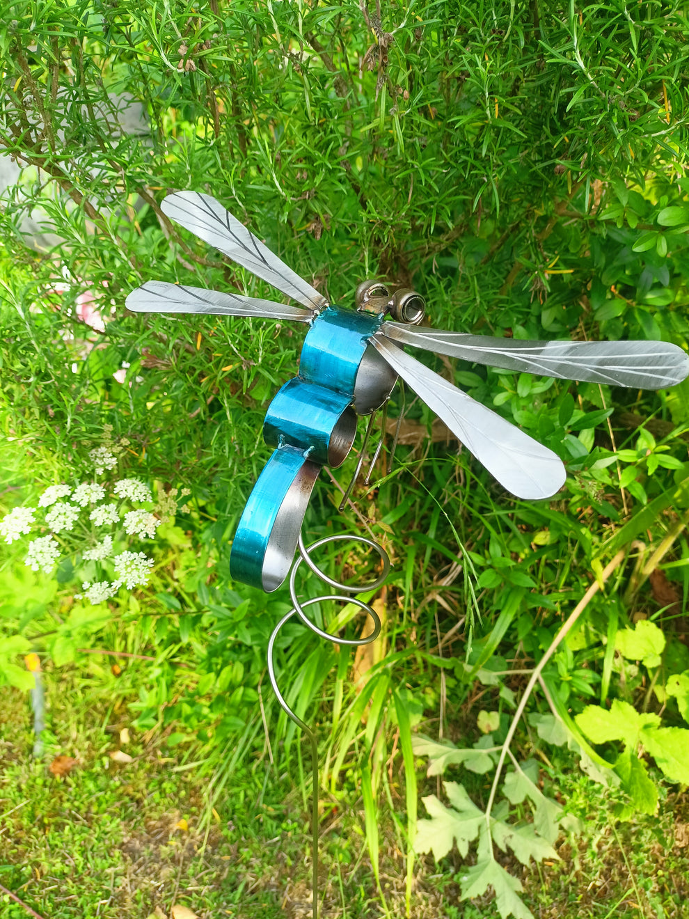 Handmade Metal Dragonfly Garden Sculpture – Made to Order – D'Sculpted